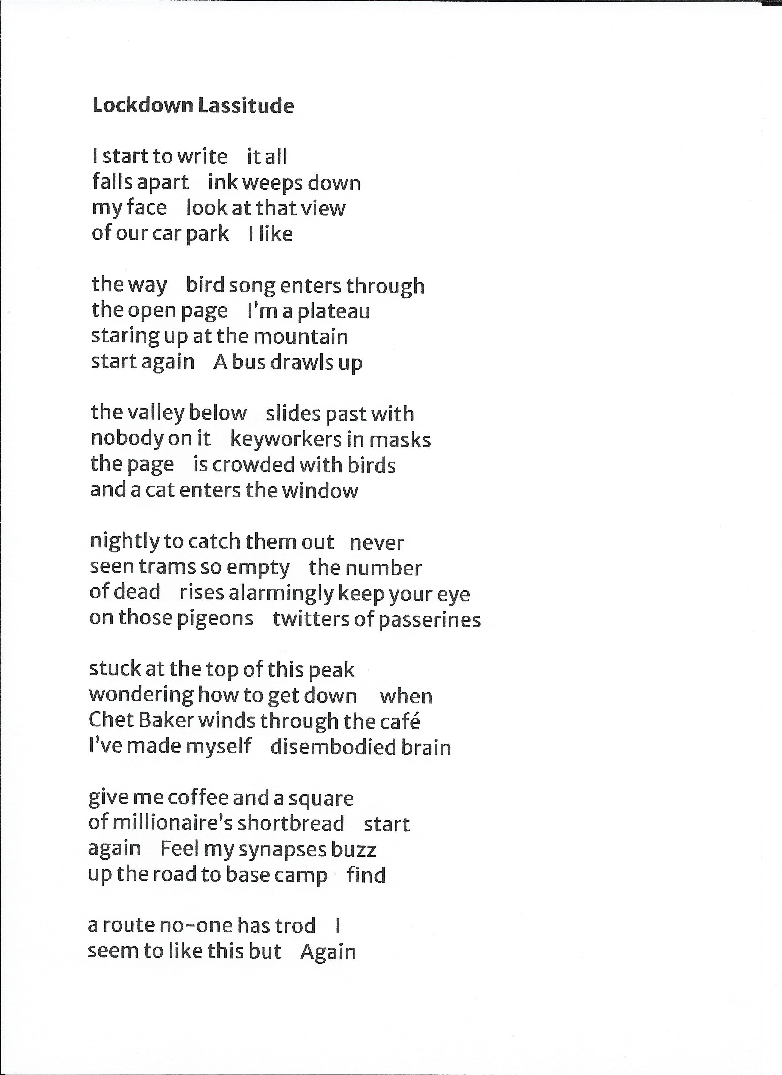 Lockdown Latitudes – poems | Acacia Publications